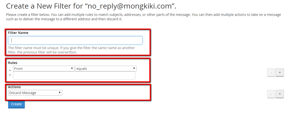 Cara Membuat Filter Email Di Cpanel Tutorial Hosting And Domain